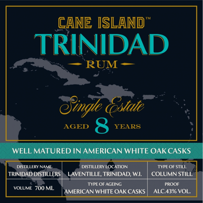 Cane Island Rum Trinidad 8 Year Old - January 2023 - The Rum Tribe